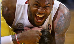 LeBron James Tackles Heat Fan Who Hits $75K Shot (VIDEO) – SLAM