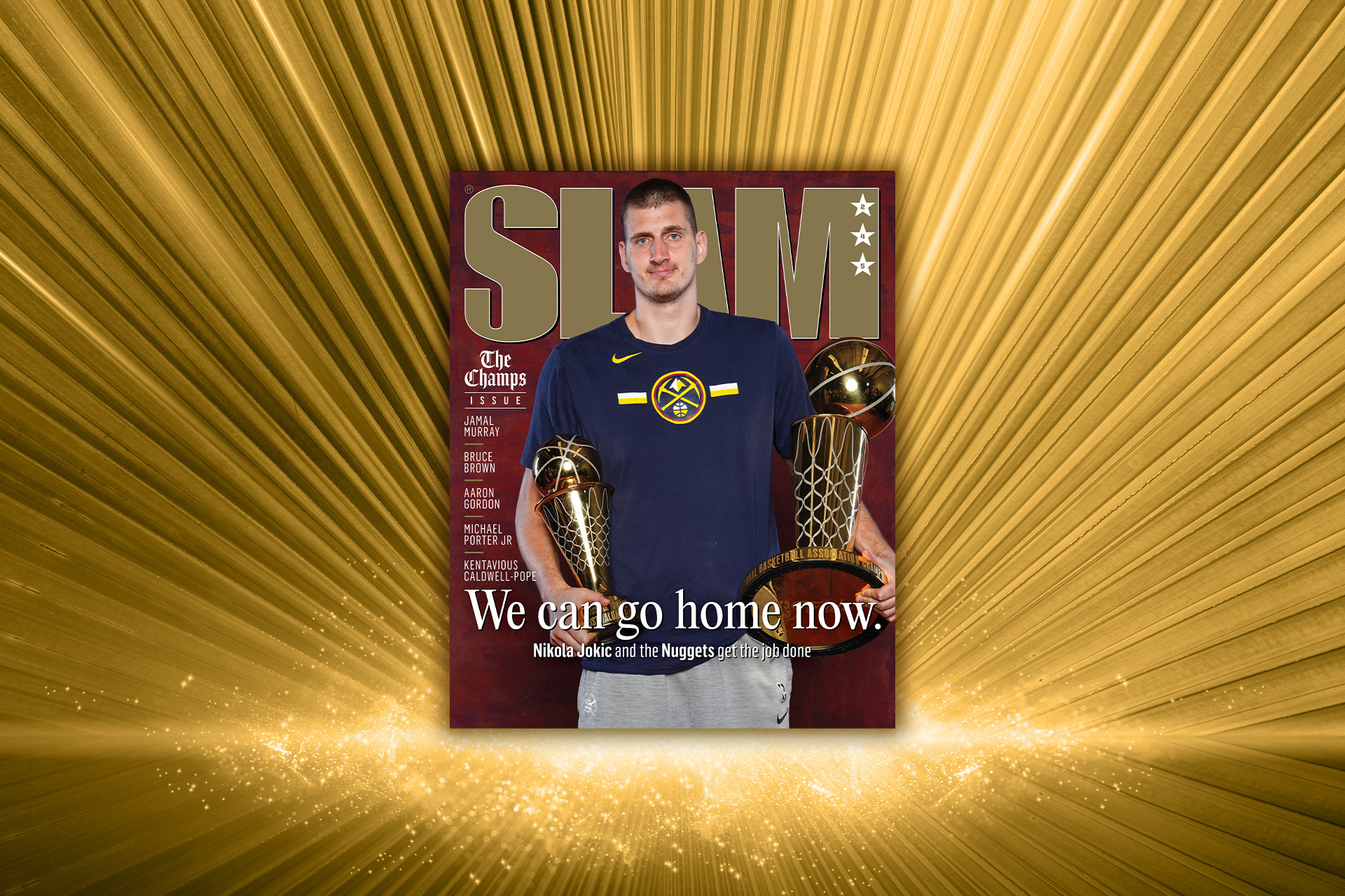 Nikola Jokic Covers SLAM 245: Gold Metal Editions, Cover Tees and More ...