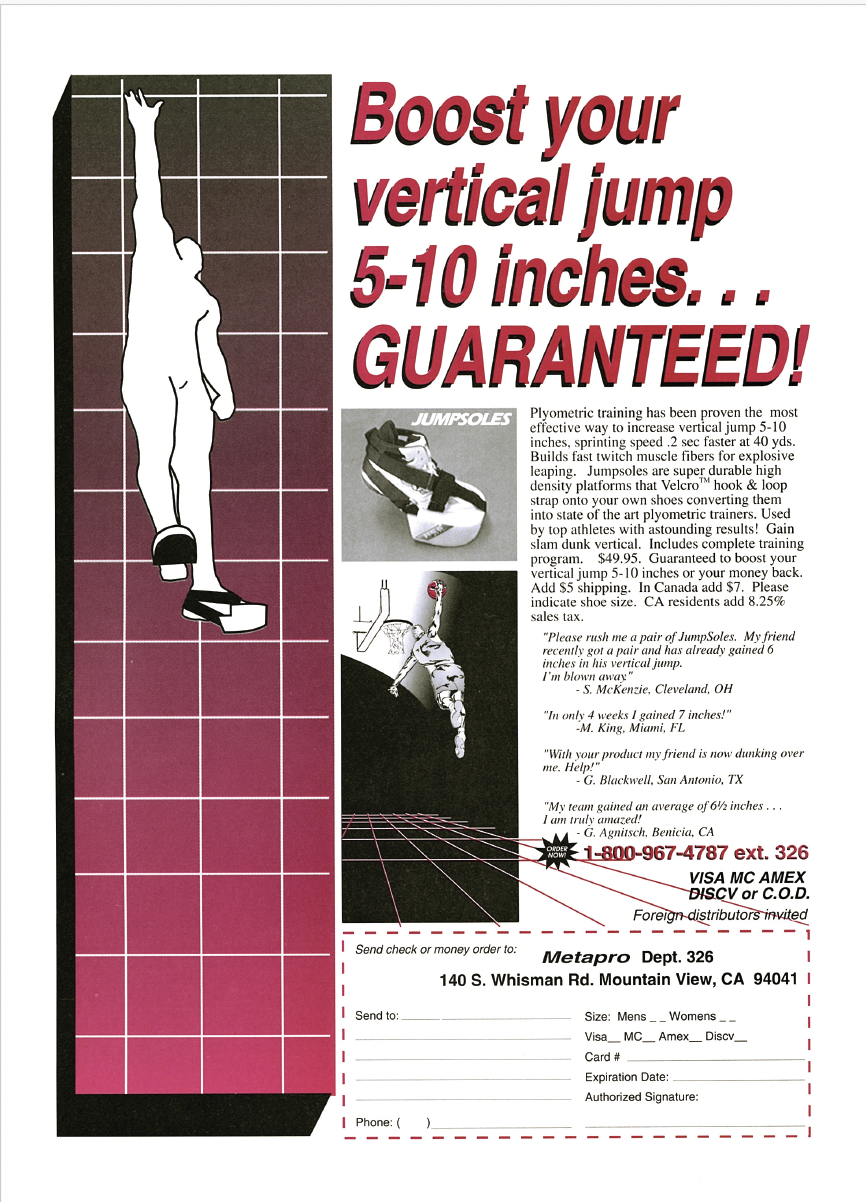 These OLD SLAM ADS Promised to Help You Dunk and Improve Your Vertical ...
